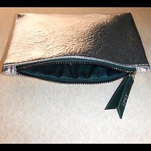 Bags | Metallic And Jade Emerald Green Bag Pouch | Poshmark